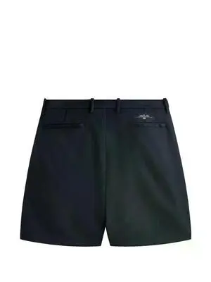 Kith Navy Pleated Shorts With Rear Logo Patch