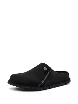 BIRKENSTOCK Zermatt Premium Suede Slippers - Black
