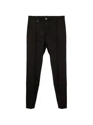 FAY Pressed-crease Slim-fit Cotton Trousers