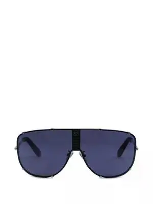 Philipp Plein Rimless Pilot Sunglasses - Black