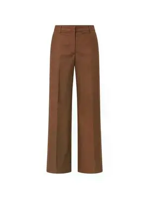 PT TORINO Pressed-crease Wide-leg Trousers - Brown