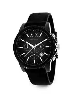 Armani Exchange Chronograph Watch - Black