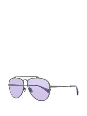 Yohji Yamamoto Double-bridge Pilot-frame Sunglasses