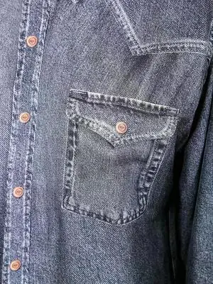 PIERRE-LOUIS MASCIA Acid Wash Double Pocket Shirt