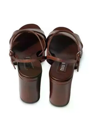 Miu Miu Crossover-strap Platform Sandals