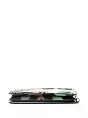 Valentino Garavani Camouflage Rockstud Wristlet Clutch Bag - Brown