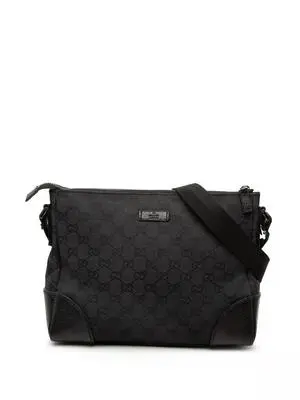 Gucci Gg Canvas Crossbody Bag - Black