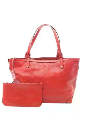 Gucci Diamante Craft Tote Bag - Red