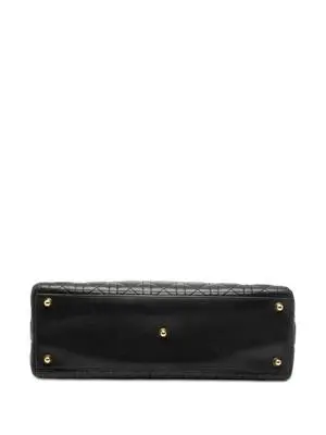 Dior Lambskin Cannage Lady Satchel - Black