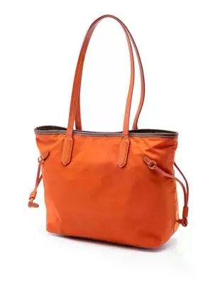 Prada Saffiano Trimmed Tessuto Open Tote Bag
