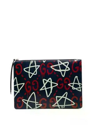Gucci Calfskin Ghost Clutch Bag