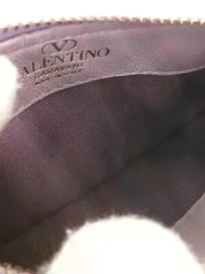 Valentino Garavani 2018-2026 Leather Vlogo Walk Zip Card Holder