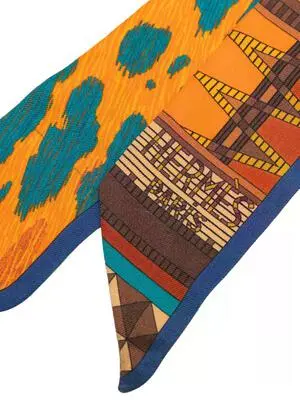 Hermès 2010-2026 Pelages Et Camouflage Silk Twilly Scarf Scarves