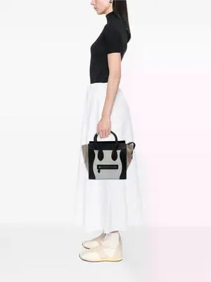 Celine Mini Tricolor Luggage Tote Bag - Grey