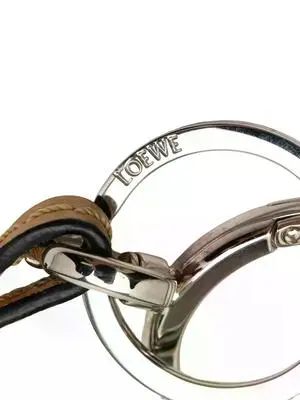 Loewe Leather Anagram Ring And Bag Charm Key Chain
