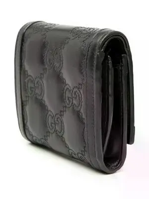 Gucci 2016-2026 Gg Matelasse Calfskin Card Case Wallet Small Wallets