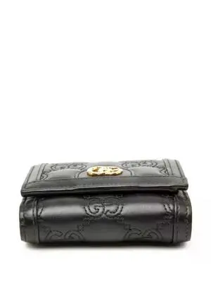 Gucci 2016-2026 Gg Matelasse Calfskin Card Case Wallet Small Wallets