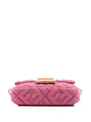Fendi Ff 1974 Convertible Belt Baguette Satchel - Pink