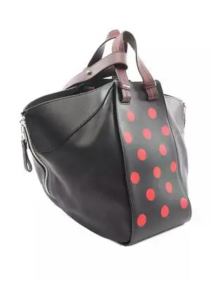 Loewe Medium Leather Polka Dot Hammock Bag Satchel