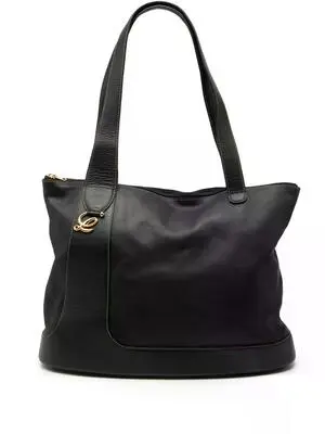 Loewe Leather Anagram Tote Bag - Black