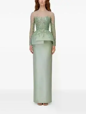 RAMI AL ALI Embellished Maxi Dress