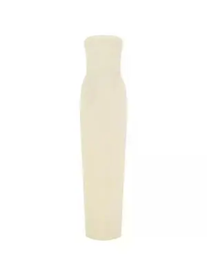 RAMI AL ALI Embellished Overlay-top Maxi Gown