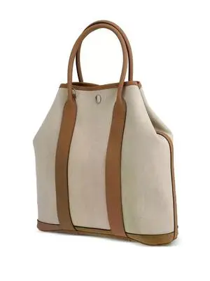 Hermès Gris-béton Canvas Tote Bag