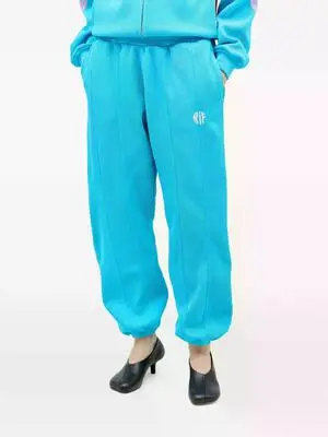 REWARD IF FOUND Logo-embroidery Track Pants - Blue