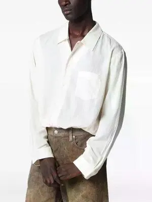 Séfr Leo Patch-pocket Shirt - Neutrals