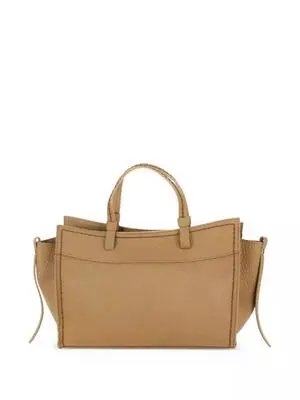 VISONA` Visona Vanity Grained-leather Tote Bag