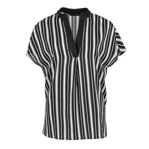 CONQUISTA Sleeveless Striped Top