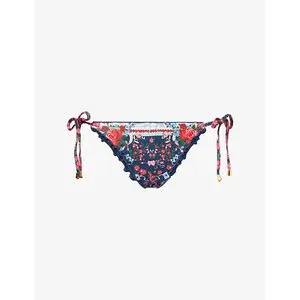 Agua Bendita Ruched Bikini Bottoms - Multicolor