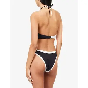 TALA Contrast Twist Halterneck Bikini Top