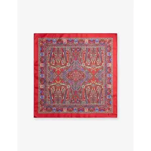 Polo Ralph Lauren Paisley Silk Bandanna Scarf - Red