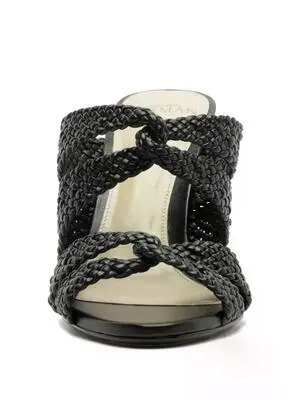 ALEXANDRE BIRMAN Sabrina Woven Leather Mules