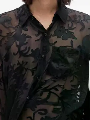 ANN DEMEULEMEESTER Mark Floral Pocket Shirt