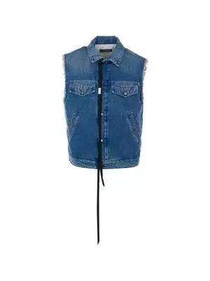 ANN DEMEULEMEESTER Sleeveless Denim Gilet