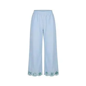 KING NAKED Sweet Nothing Embroidered Cotton Trousers