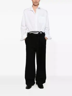 ANN DEMEULEMEESTER Drawstring-side Trousers