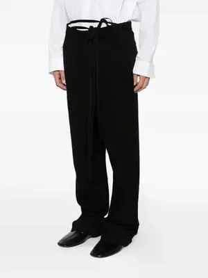 ANN DEMEULEMEESTER Drawstring-side Trousers