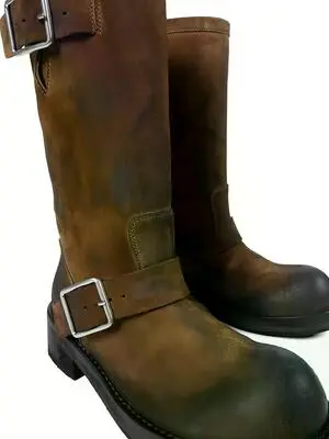 ANN DEMEULEMEESTER Sarith Engineer Biker Boots