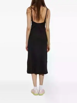 Lacoste Ribbed Knit Logo Patch Dress