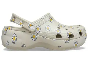 CROCS Classic Platform Floral Clog