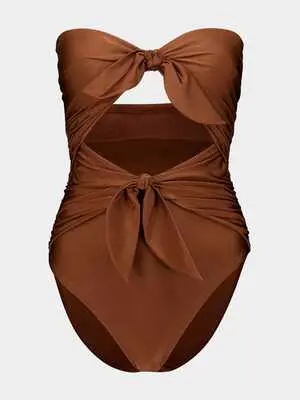 Zimmermann Aster Swimsuit - Brown