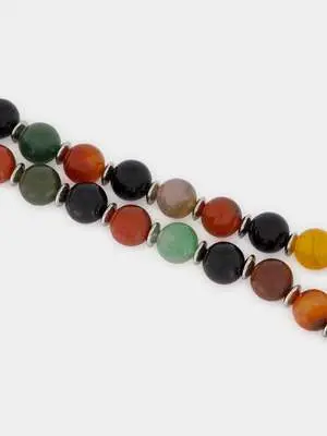 JULIETTA Mavis Agate Beaded Necklace - Multicolour