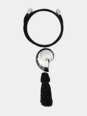 JULIETTA Nautilus Shell Tassel Necklace