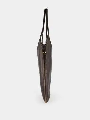 Miu Miu Coffee Ivy Leather Shoulder Bag - Brown