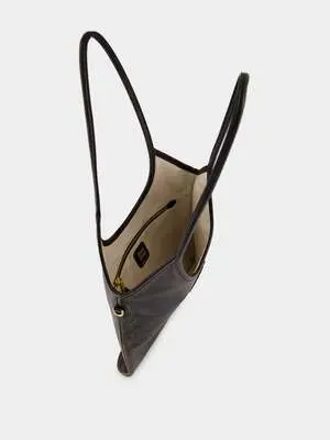 Miu Miu Coffee Ivy Leather Shoulder Bag