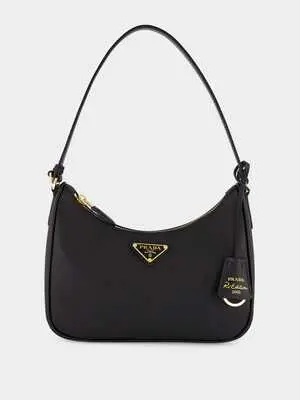 Prada Re-edition 2005 Mini Bag In Saffiano Leather - Black