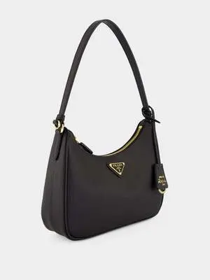 Prada Re-edition 2005 Mini Bag In Saffiano Leather - Black